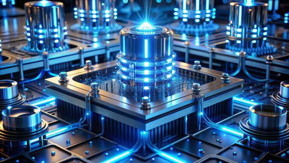 Quantum Computing Lab Advanced Qubit Technology in Futuristic Research ...