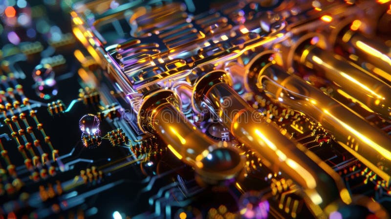 Quantum Computing Material Discovery Stock Photo - Image of compute ...