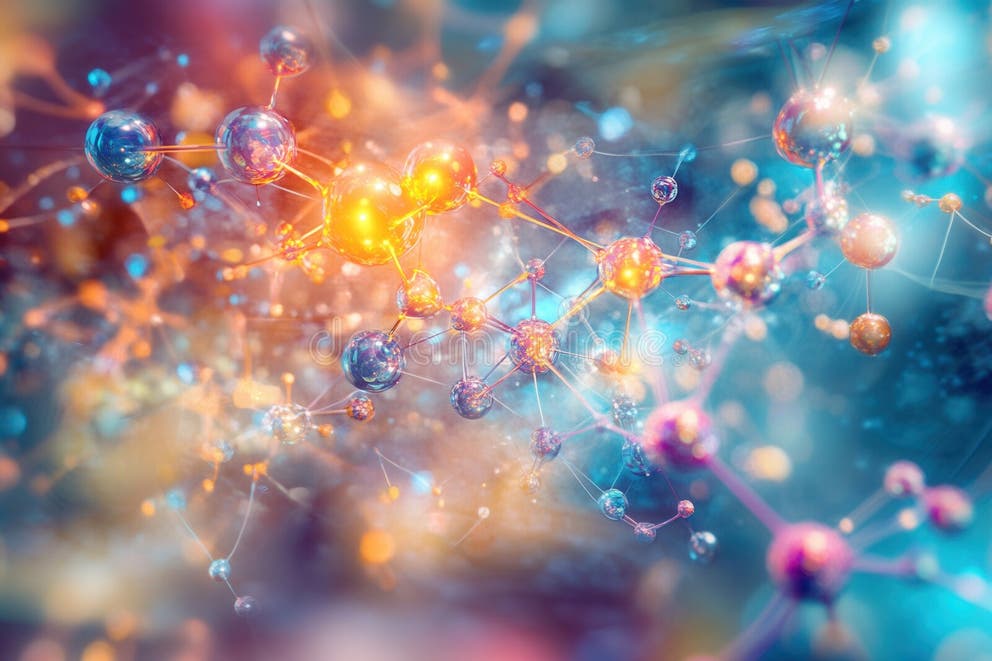 Quantum Computing Network Connecting Glowing Spheres in Complex Structure Stock Image - Image of ...