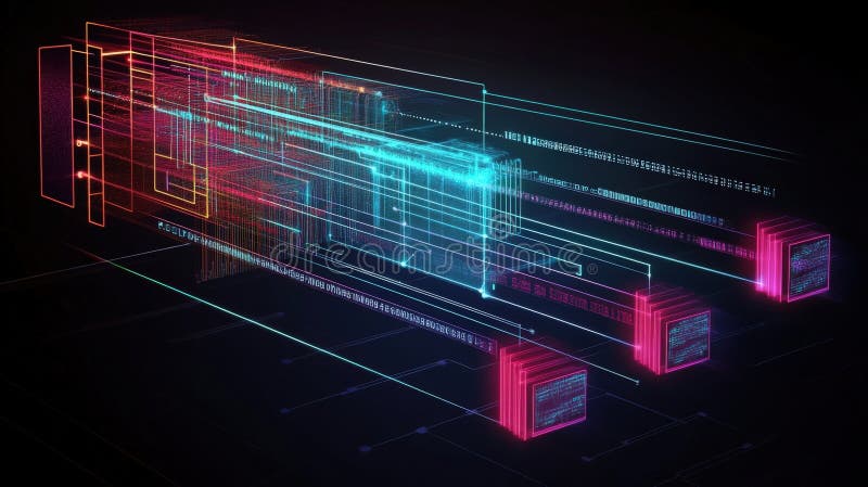 Quantum Computing Processing Data Stream Cyberspace Stock Photos - Free & Royalty-Free Stock ...