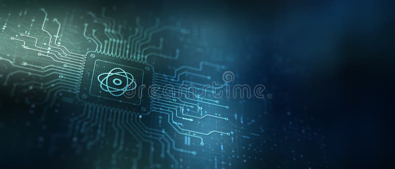 Quantum Computing Revolutionizing Processing Illustrated Processor Stock Photos - Free & Royalty ...