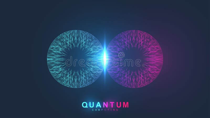 Quantum Computing Systems. Quantum Physics. Deep Learning Artificial Intelligence Stock Vector ...