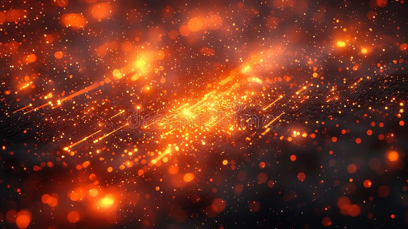 Quantum Computing Visualization Stock Photo - Image of modern ...