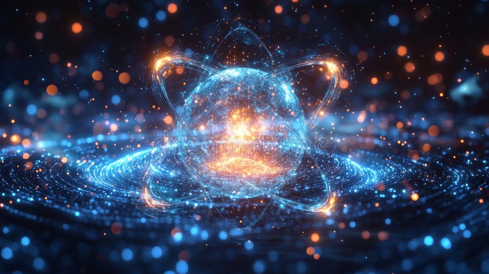 Quantum Computing Visualization Depicting Qubits in Superposition and ...