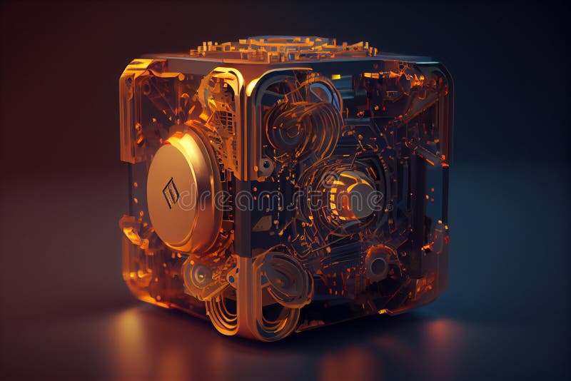 Quantum Computing Which Uses Subatomic Particles. Stock Photo - Image ...