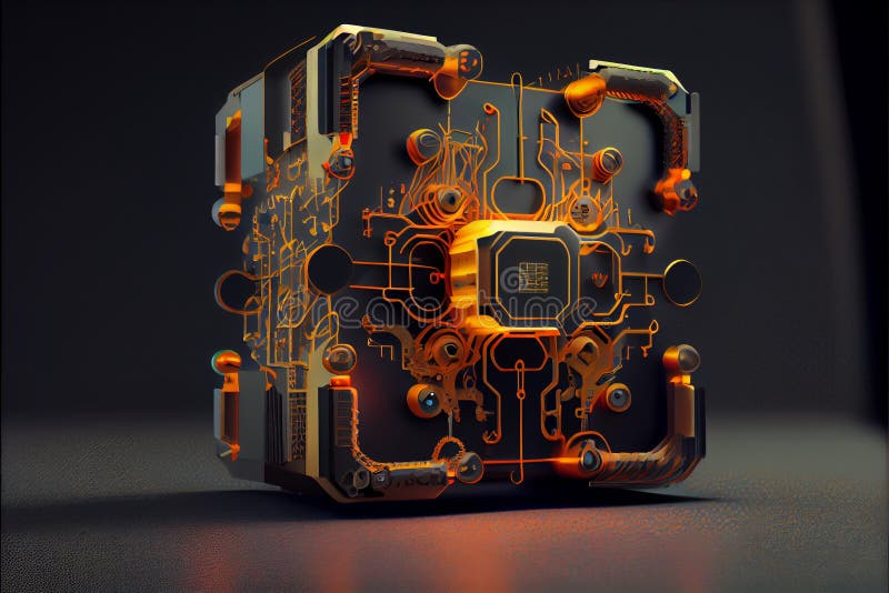 Quantum Computing Which Uses Subatomic Particles. Stock Photo - Image ...