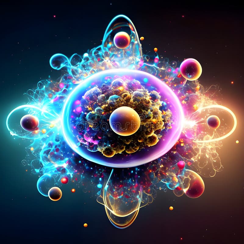 Quantum Concepts Involve Particles Stock Photo - Image of design, style ...