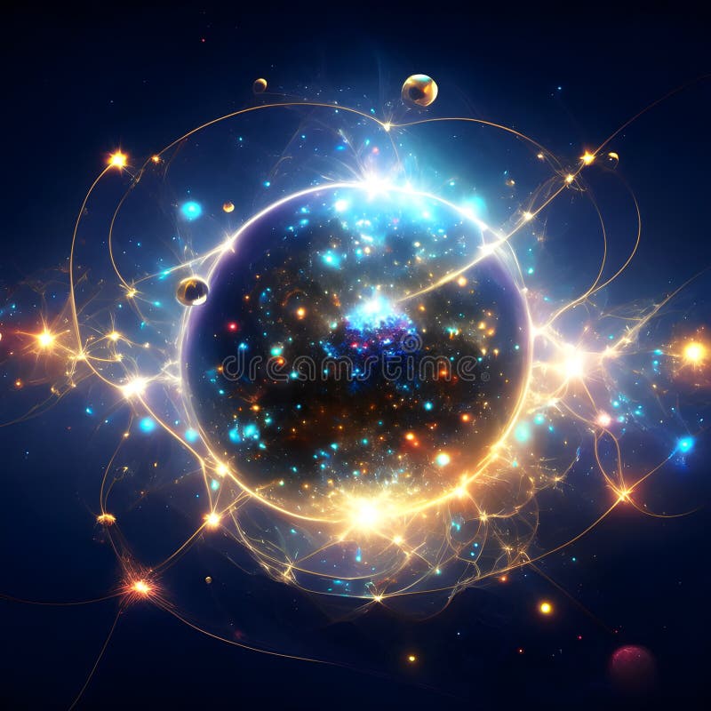Quantum Concepts Involve Particles Stock Photo - Image of style, design ...
