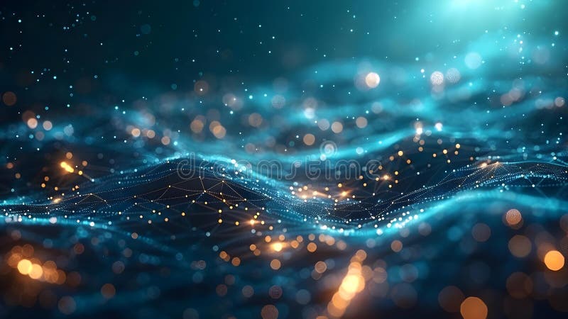 Quantum Constellations: Interconnected Universe of Data. Concept ...