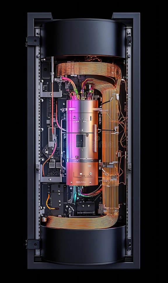 Quantum Cryogenic Cooling System Stock Image - Image of futuristic ...