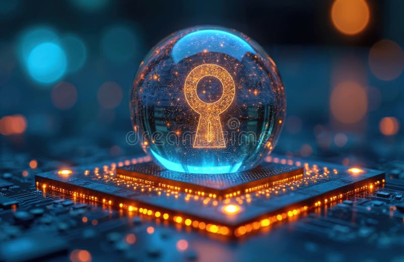 Quantum Cryptography Chip Stock Illustrations – 169 Quantum ...