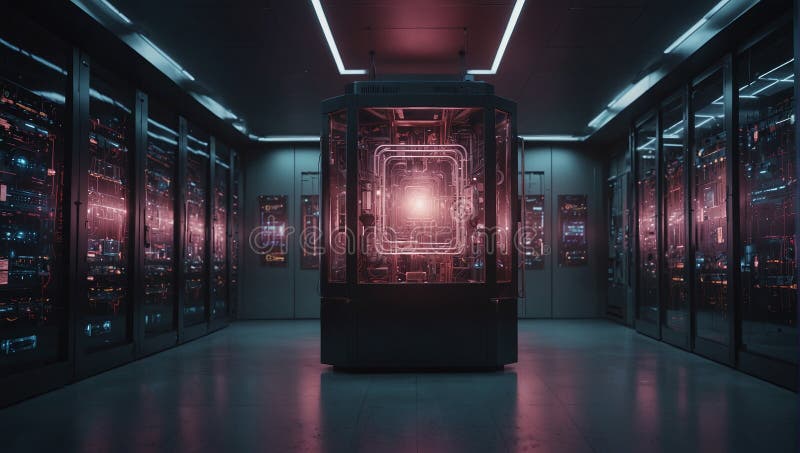 Quantum Data Hub: Futuristic Computer Center Utilizes Quantum Bits for ...