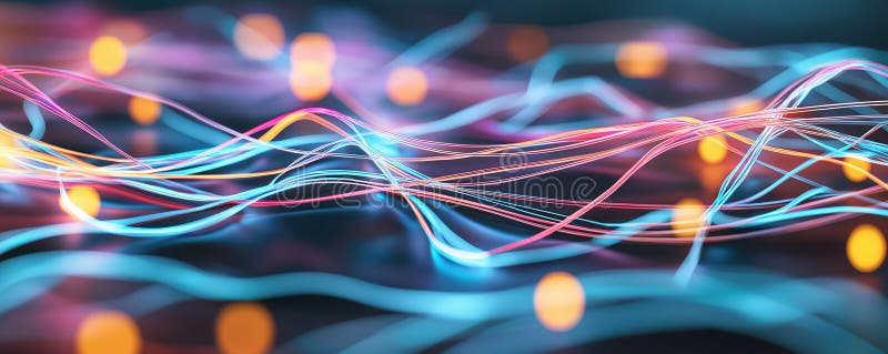 Quantum Encryption Visualized As Colorful, Tangled Light Paths Securing ...