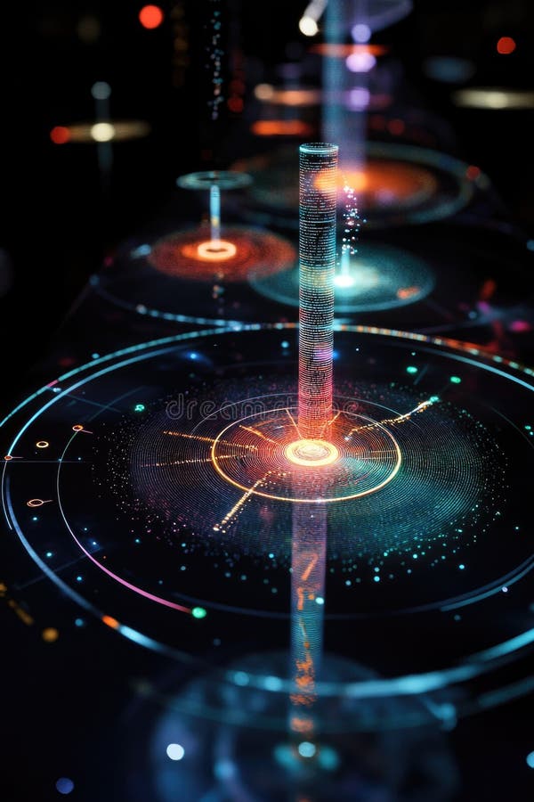 Quantum Energy Cycles Illustration Stock Illustration - Illustration of ...