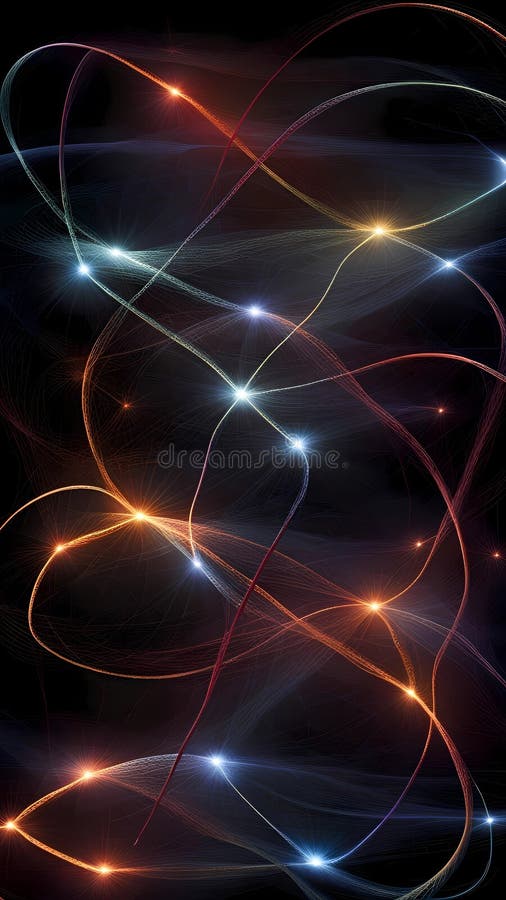 Quantum Entanglement of Photons Concept Art Illustrations Ai Generated ... Quantum Entanglement of Photons Concept Art Illustrations Ai Generated ...