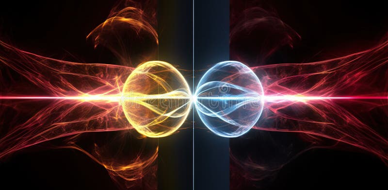 Quantum Entanglement, Scientific Technology Abstract Concept. AI ...