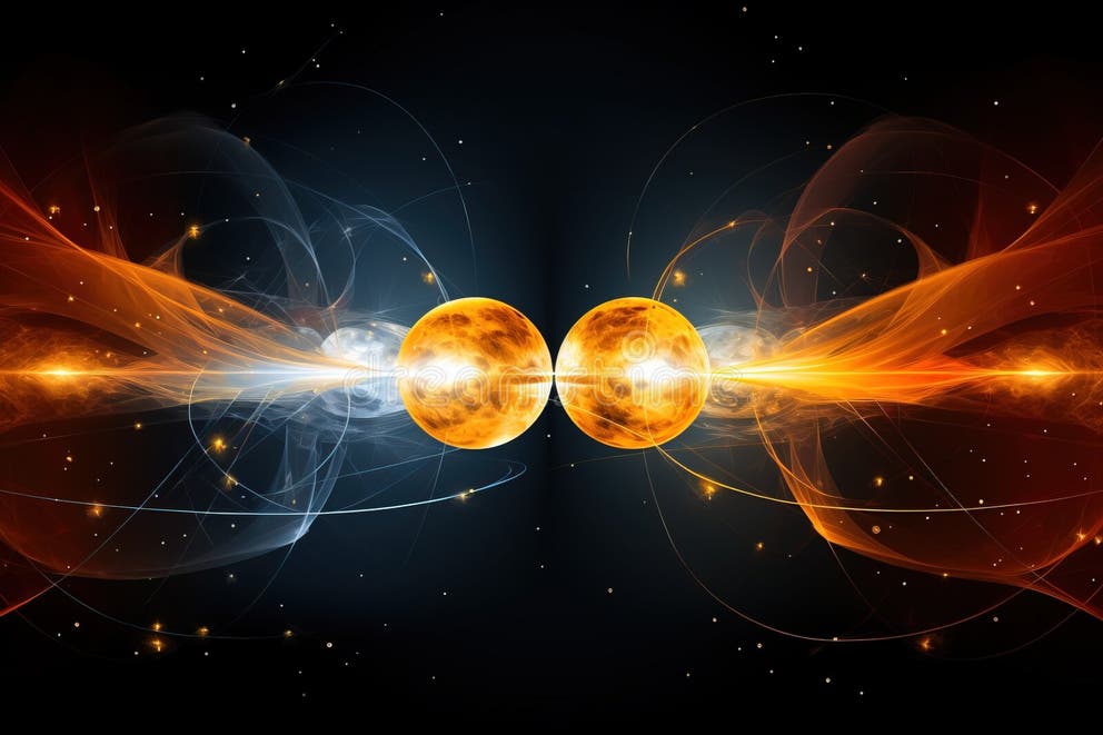 Quantum Entanglement, Scientific Technology Abstract Concept. AI ...