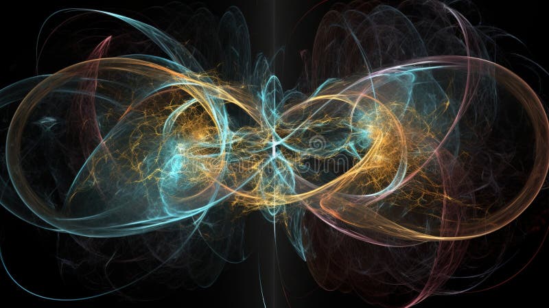 Quantum Entanglement, Scientific Technology Abstract Concept. AI ...