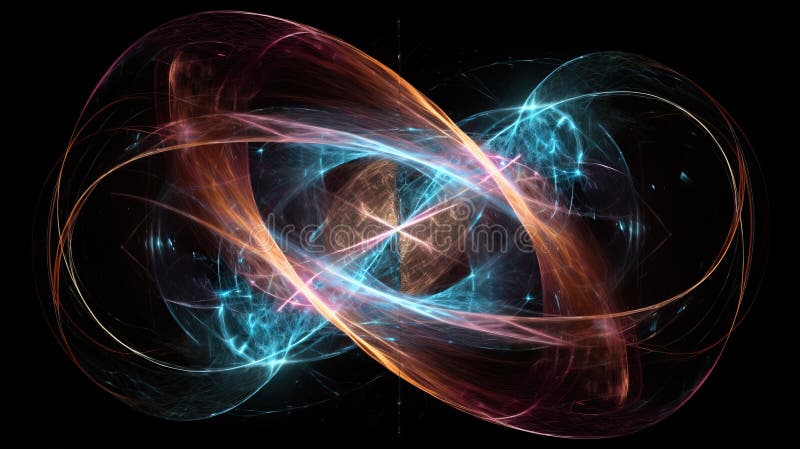 Quantum Entanglement, Scientific Technology Abstract Concept. AI ...