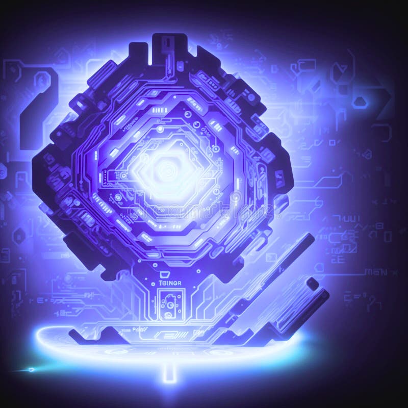 Quantum Explosion Technology Concept Stock Photo - Image of connection ...