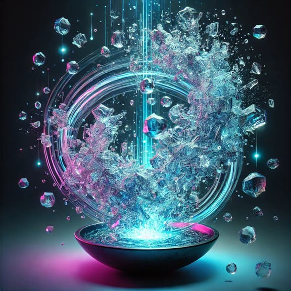 Quantum Flux AI-GENERATED stock photo. Image of abstract - 399191144