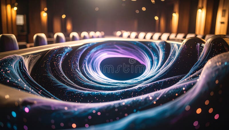 Quantum Foam Texture, Copyspace in the Middle. Generated Image Stock ...