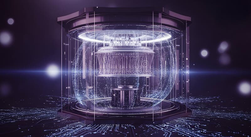 Quantum Computer Core Visualization Stock Illustrations – 178 Quantum ...