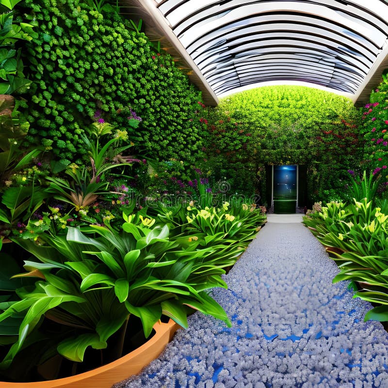 Quantum Garden: an Abstract Representation of a Garden, Created with ...