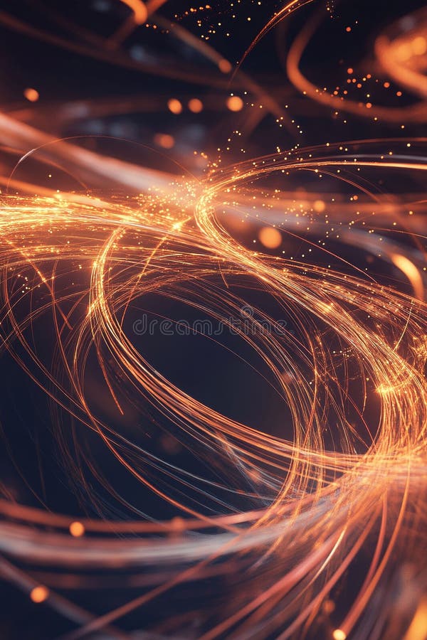 Quantum Grid System with Energy Transfer Stock Illustration ...