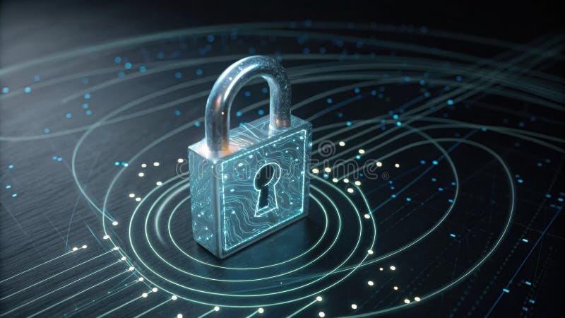 Quantum Holographic Encryption Featuring a Padlock on a Circuit Board ...