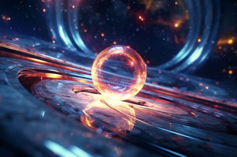 Quantum Leap through Abstract Dimensions Where Stock Illustration ...