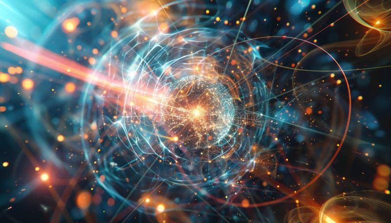 Quantum Leap: Breakthrough in Science and Technology Stock Illustration ...