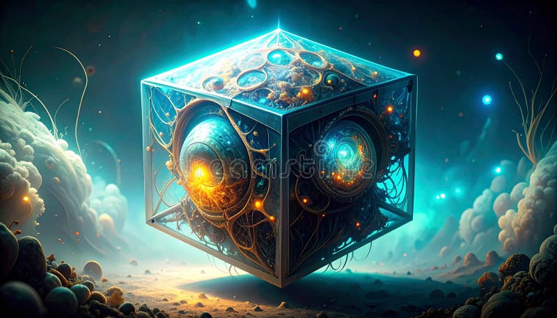 Quantum Lock Encryption Device . Artificial Intelligence Concept ...