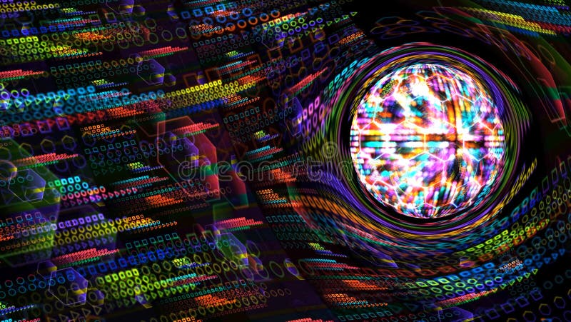 Quantum Massive Gravity Light Blue Core and Futuristic Computer ...