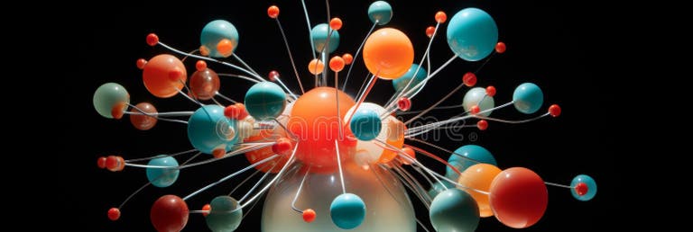 Quantum Mechanics Atom Model Visualizing Orbitals with Color Coded ...