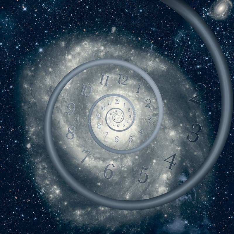 Quantum Mechanics Meets General Relativity. Stock Illustration ...