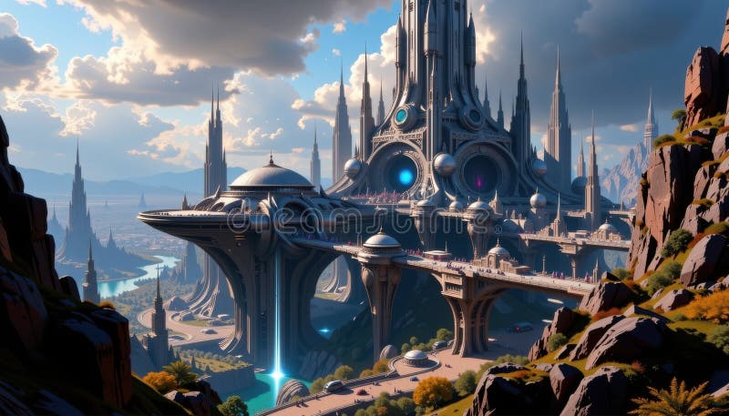 Sprawling Megastructure Stock Illustrations – 15 Sprawling ...