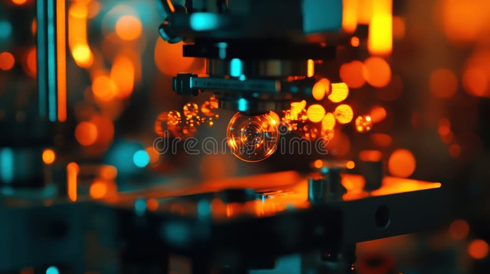 Quantum Microscope Captures Single Molecule with Magnetic Effects Stock Illustration ...