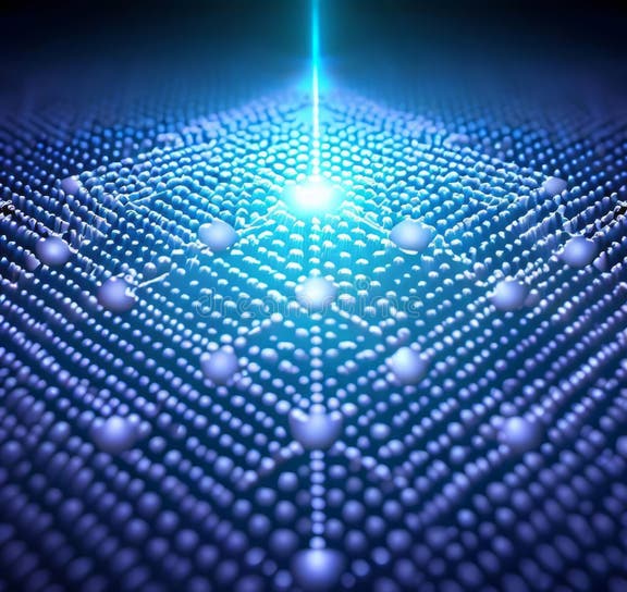 Quantum Network Connection stock illustration. Illustration of ...