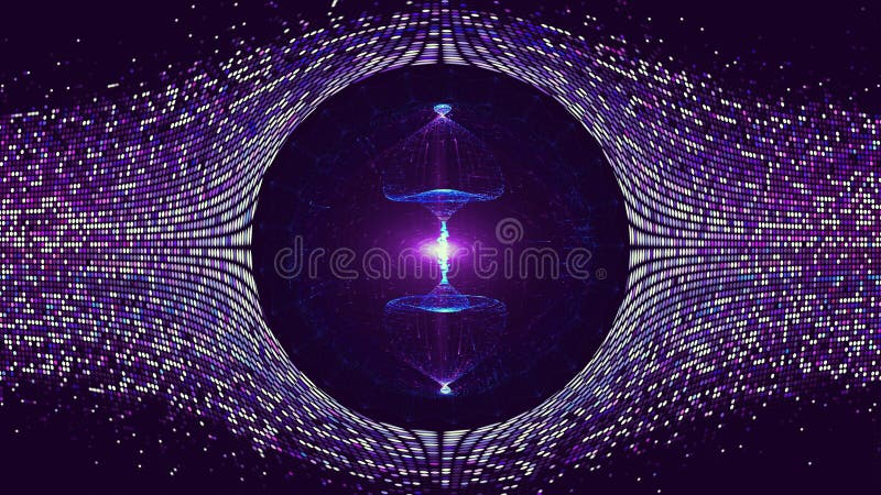 Quantum Nexus Core stock photo. Image of hourglass, tech - 299445022