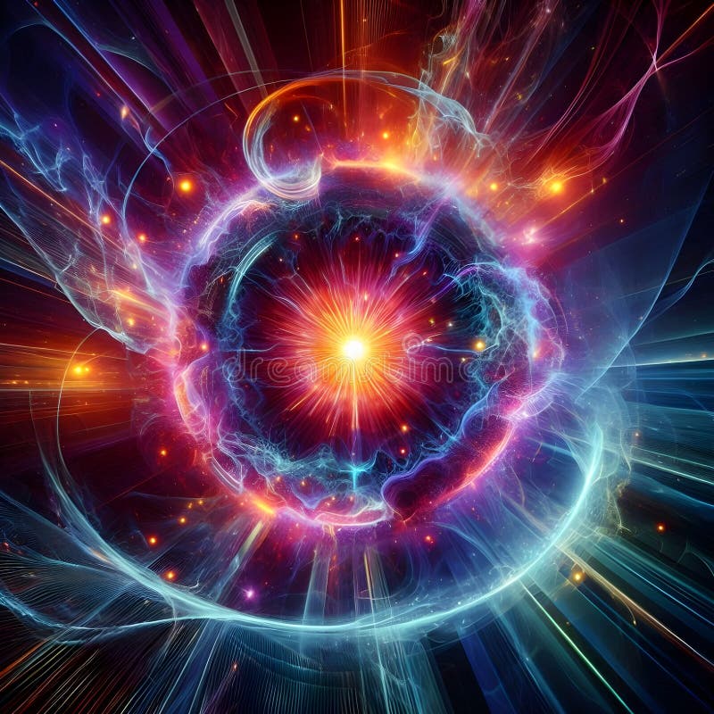 Quantum Nexus. stock illustration. Illustration of space - 327637246