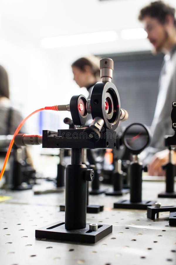 Laser in a Quantum Optics Lab. Stock Photo - Image of physics ...