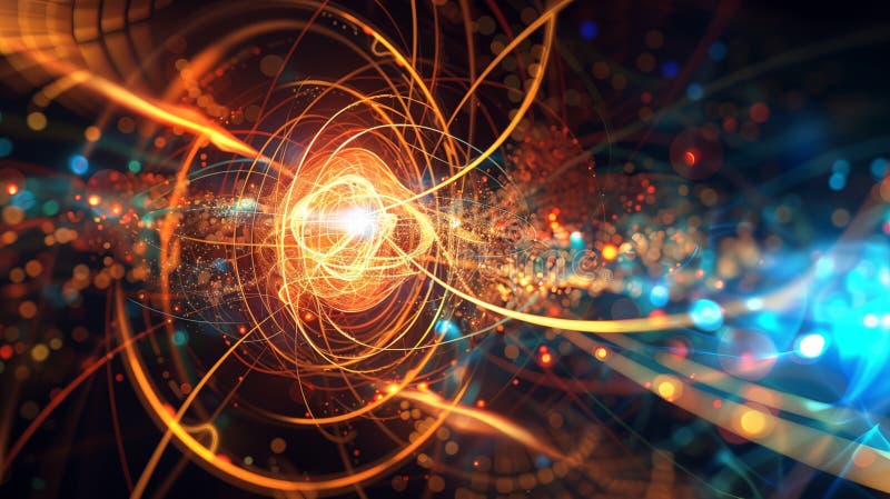 Quantum Particles Light String Forms Ring, Mesmerizing Displays, AI ...