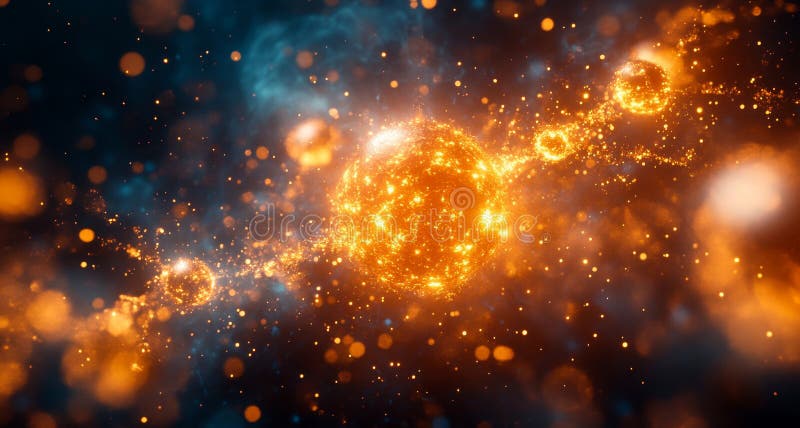 Quantum Particles in Superposition and Entanglement Amid Vibrant Cosmic ...