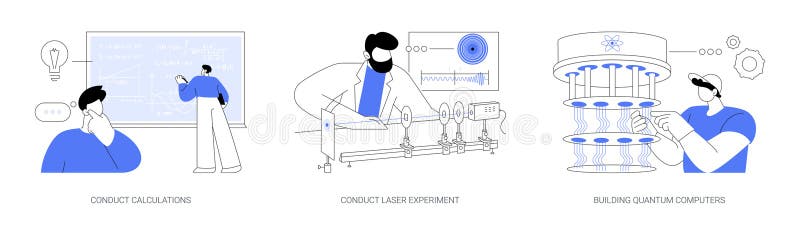 Quantum Physics Abstract Concept Vector Illustrations. Stock Vector ...