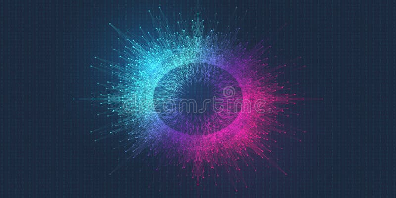 Quantum Physics. Quantum Computing Systems. Deep Learning Artificial Intelligence Stock Vector ...
