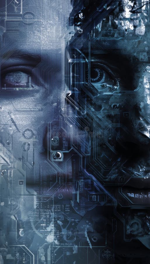 Quantum Physics Laboratory a Stunning Book Cover with Fragmented Face ...