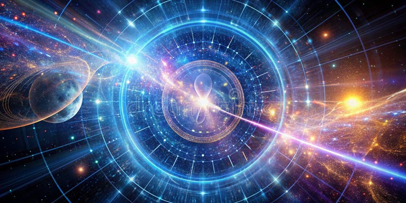 Quantum Physics Time Travel Exploration Creative AI Stock Illustration ...