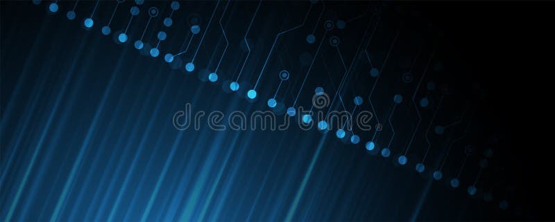 Quantum Processing. Deep Learning Artificial Intelligence Stock Vector ...