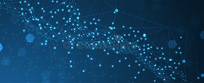 Quantum Processing. Deep Learning Artificial Intelligence Stock Vector ...